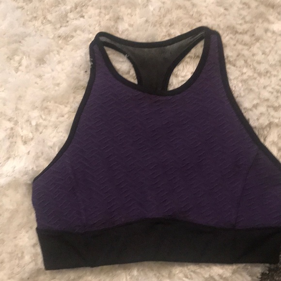 Lucy | Tops | Lucy Activewear Purple And Black Toga Bra | Poshmark